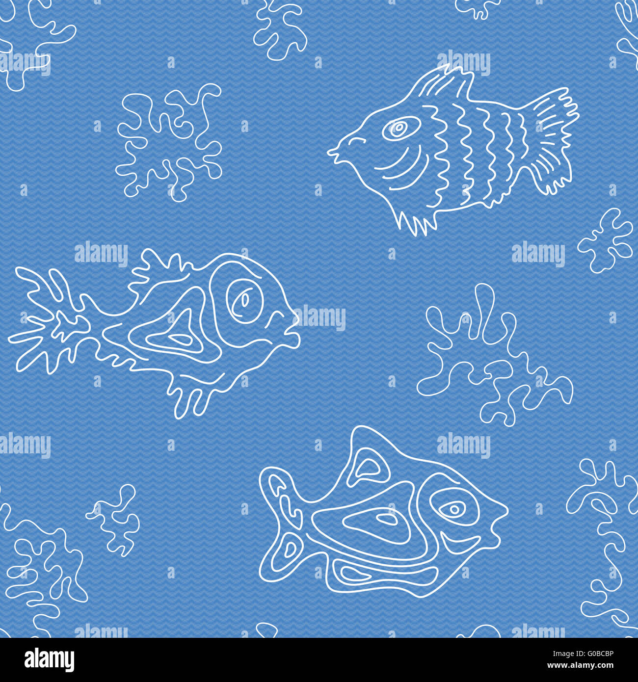 Repeating pattern fish hi-res stock photography and images - Alamy