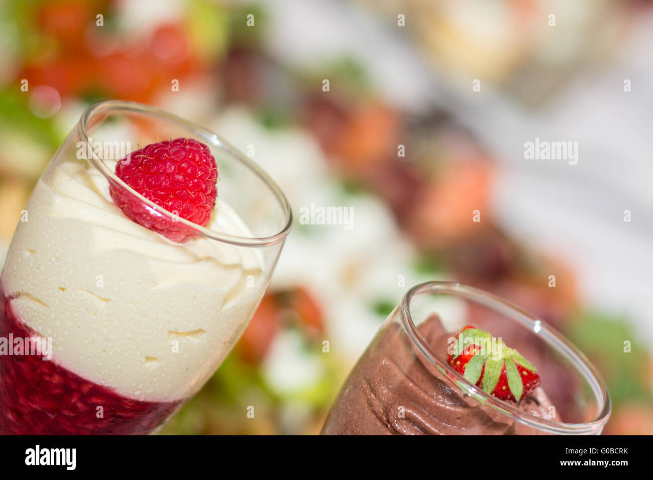 raspberry Dessert 02 Stock Photo - Alamy