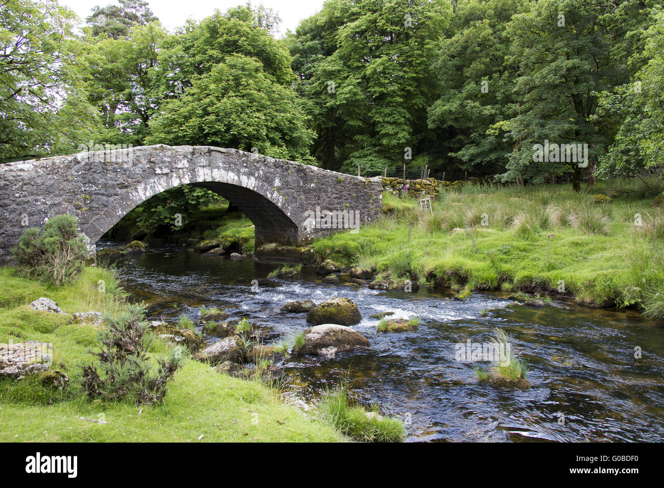 Dartmoor devon river landscape arch hi-res stock photography and images ...