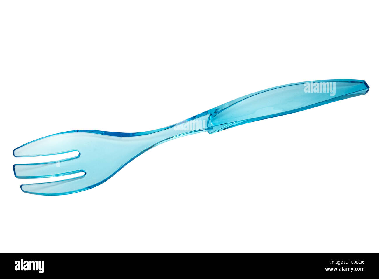 Transparent plastic cutlery Cut Out Stock Images & Pictures - Alamy