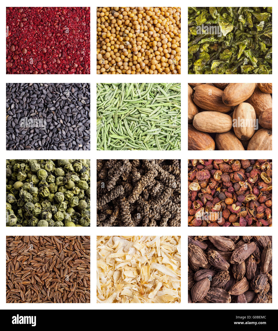 collection of different spices Stock Photo - Alamy