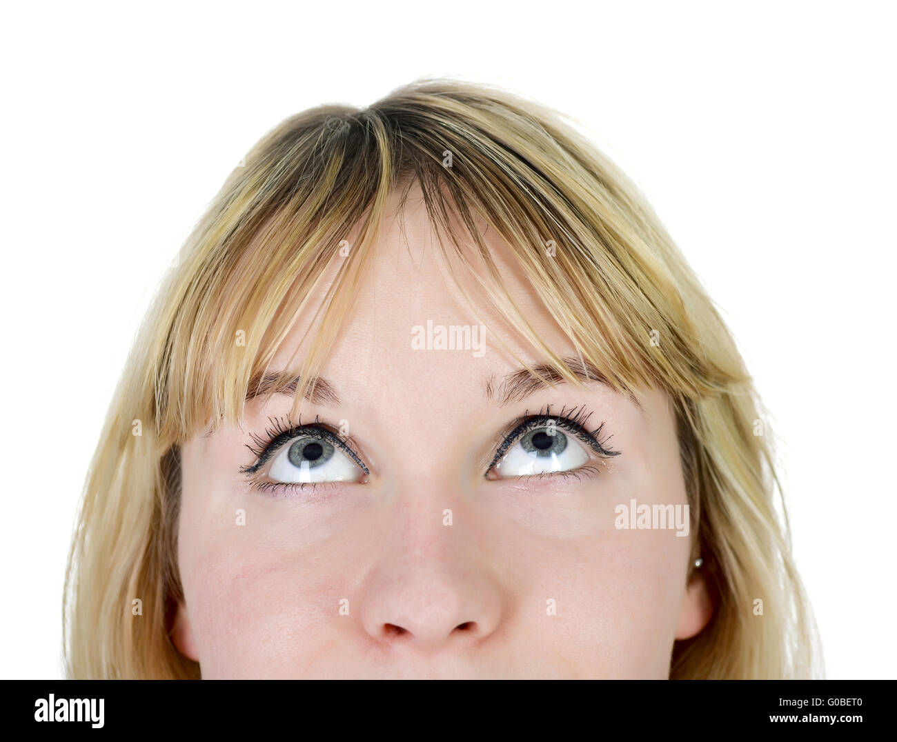 woman looking up Stock Photo - Alamy