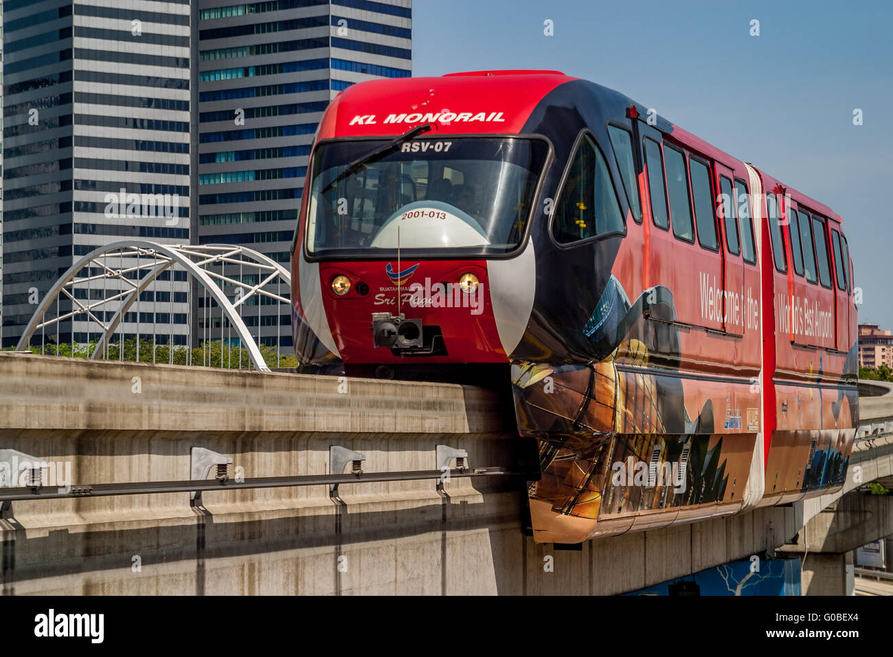 Malaysia Kuala Lumpur Part of the monorail system Stock Photo - Alamy