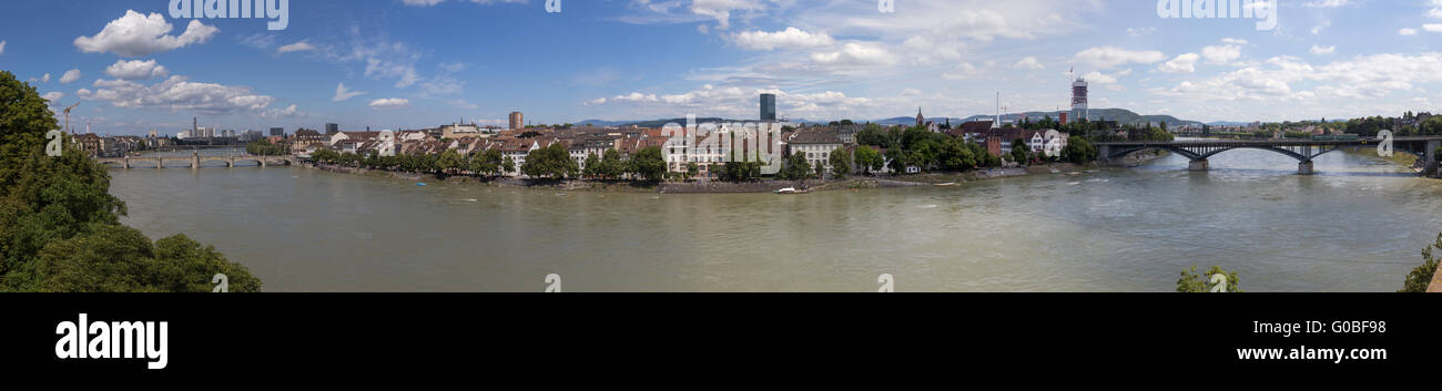 Rhine river promenade basel hi-res stock photography and images - Alamy