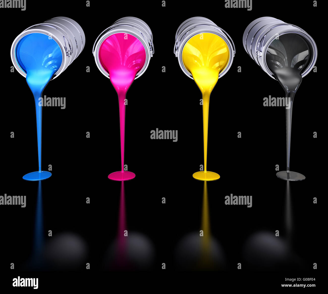 Cmyk splash hi-res stock photography and images - Alamy