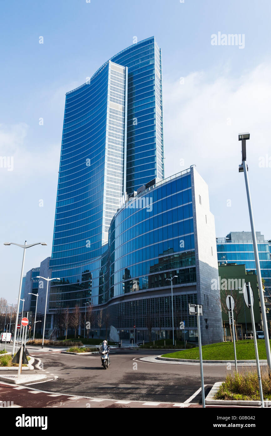 UniCredit Tower in Milan Stock Photo - Alamy