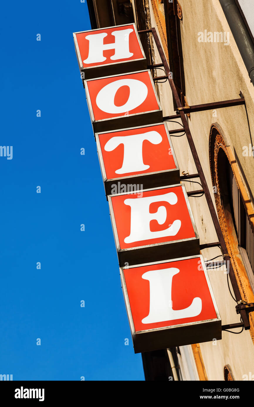 Hotel schild hi-res stock photography and images - Alamy