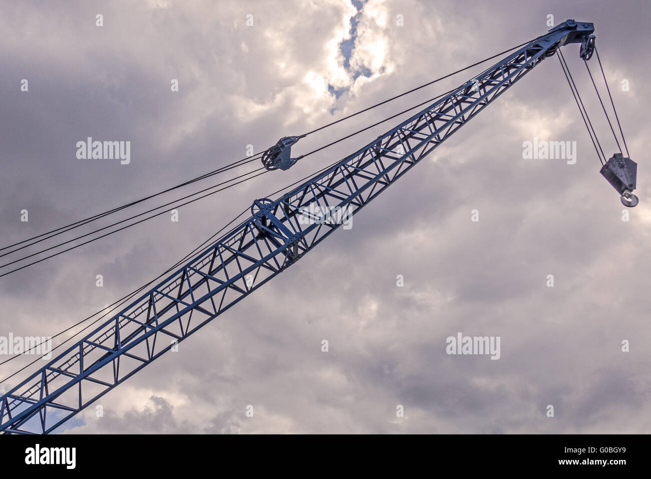 Jib Of Old Dockyard Crane Cardiff Dock Glamorgan U Stock Photo - Alamy