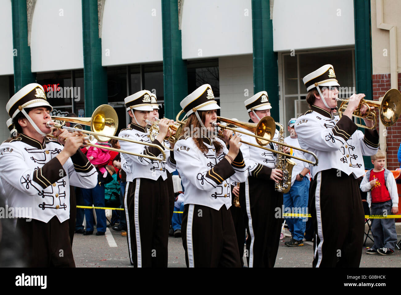 Female brass band hi-res stock photography and images - Alamy