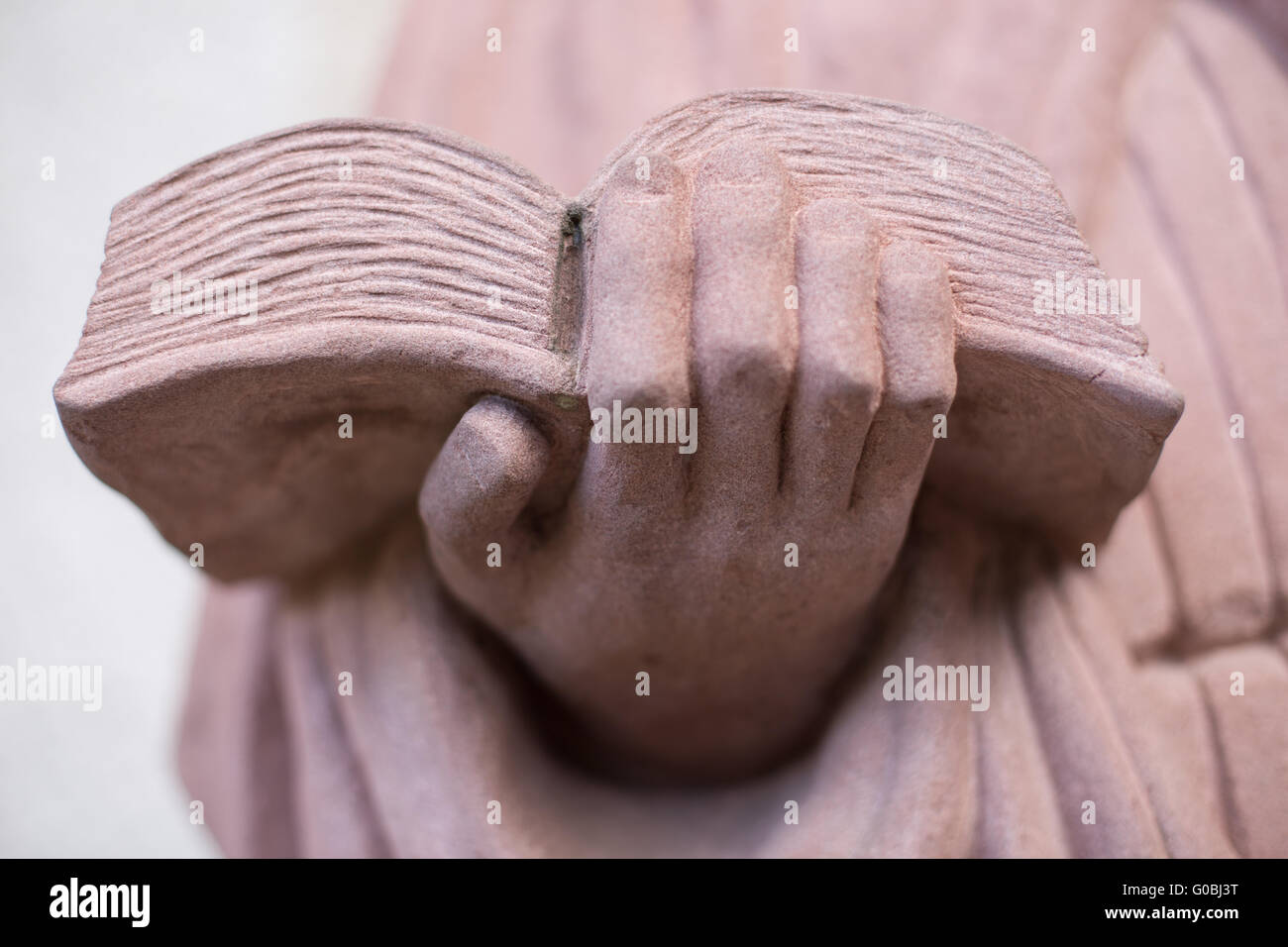 Hand with book Stock Photo - Alamy