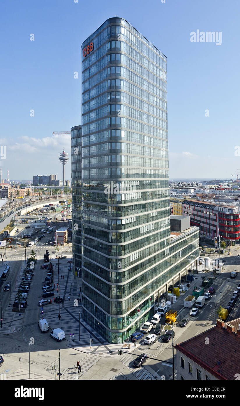 office building of the austrian federal railways Stock Photo - Alamy