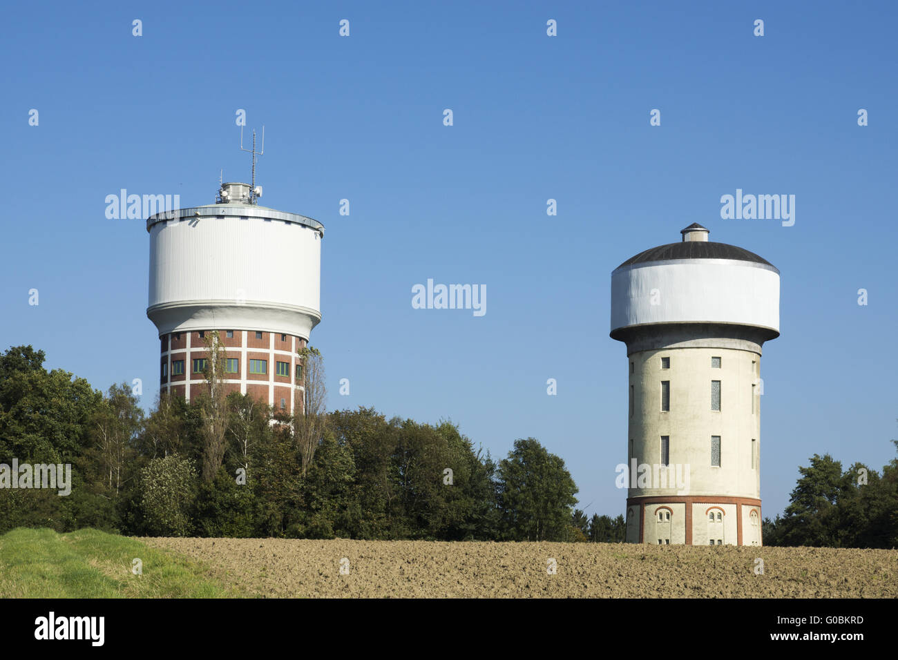 Watertowers in Hamm, Germany Stock Photo - Alamy