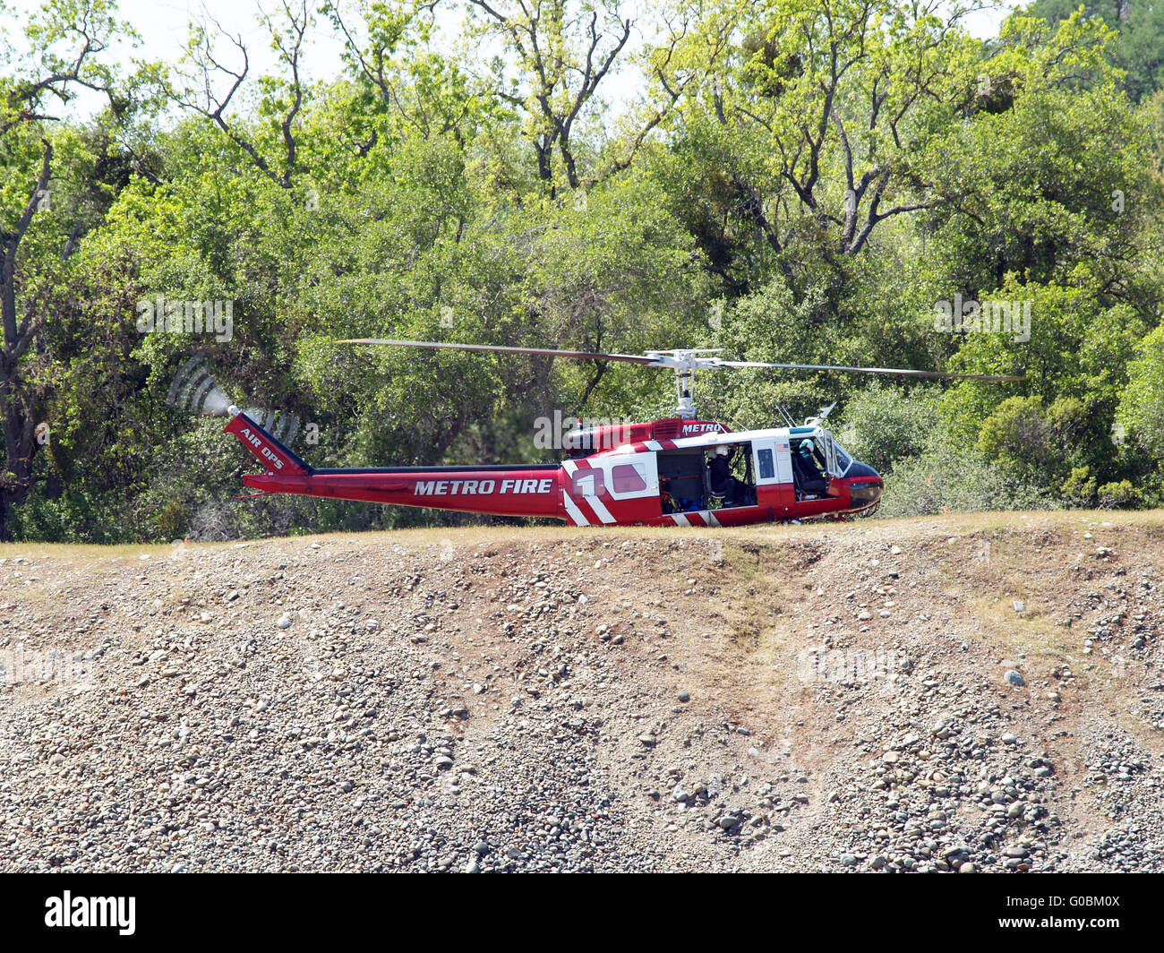 Red white search rescue helicopter hi-res stock photography and images ...