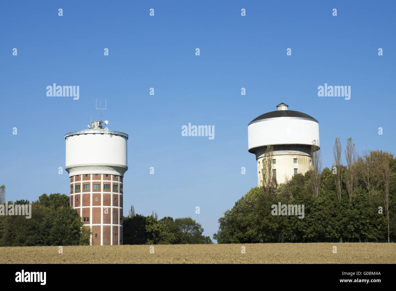 Watertowers in Hamm, Germany Stock Photo - Alamy