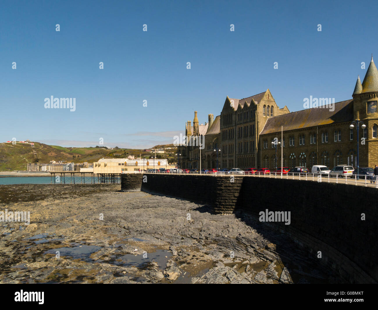 Aberystwyth public research University building founded 1872 pier ...