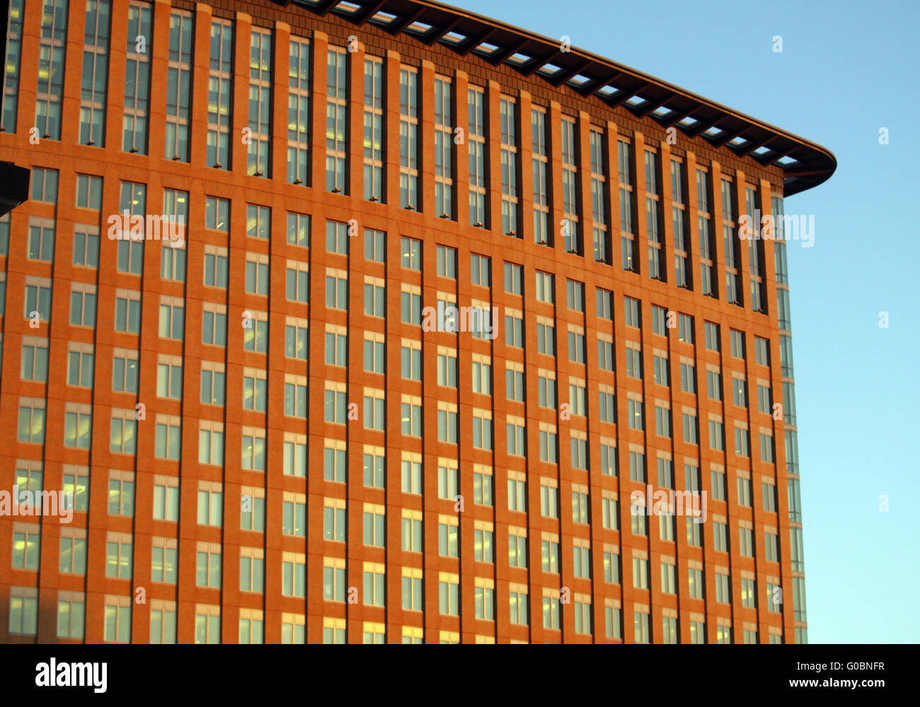 grid of windows in blue sky building Stock Photo - Alamy