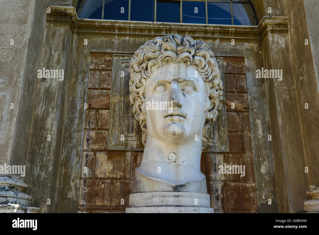 Ancient statue of Roman Emperor Gaius Julius Caesar Augustus at Vatican ...