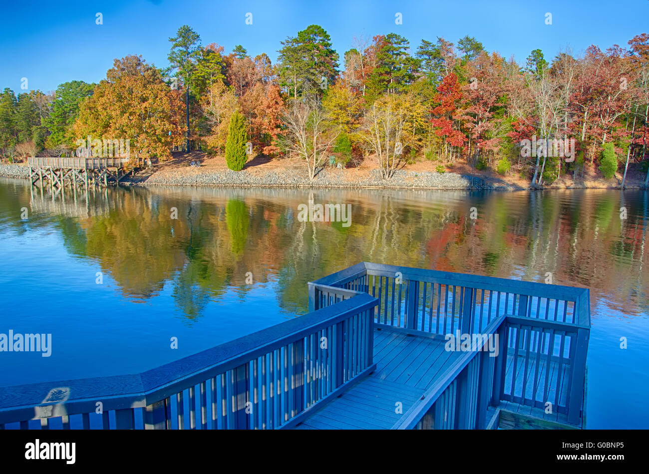 Autumn Landscape. Park in Autumn. The bright colors of autumn in the ...