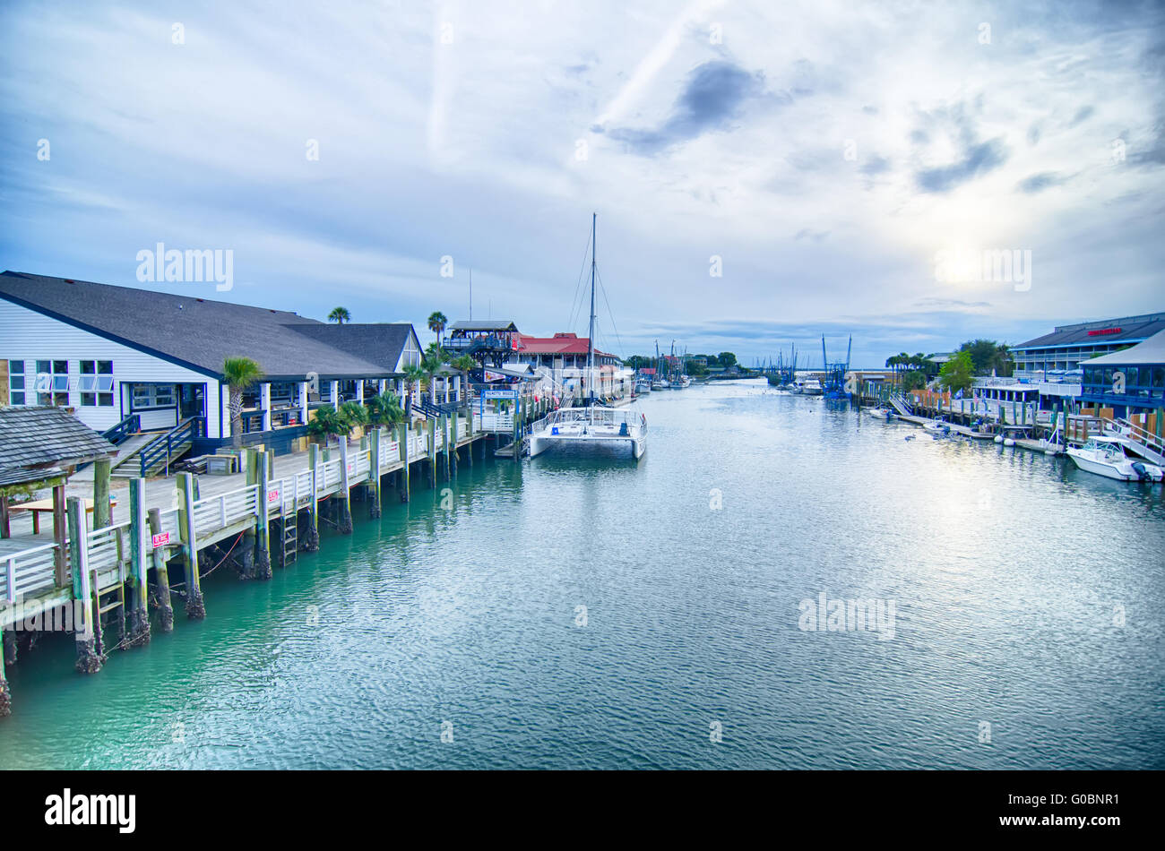 view of shem creek from coleman blvd charleston south carolina Stock ...