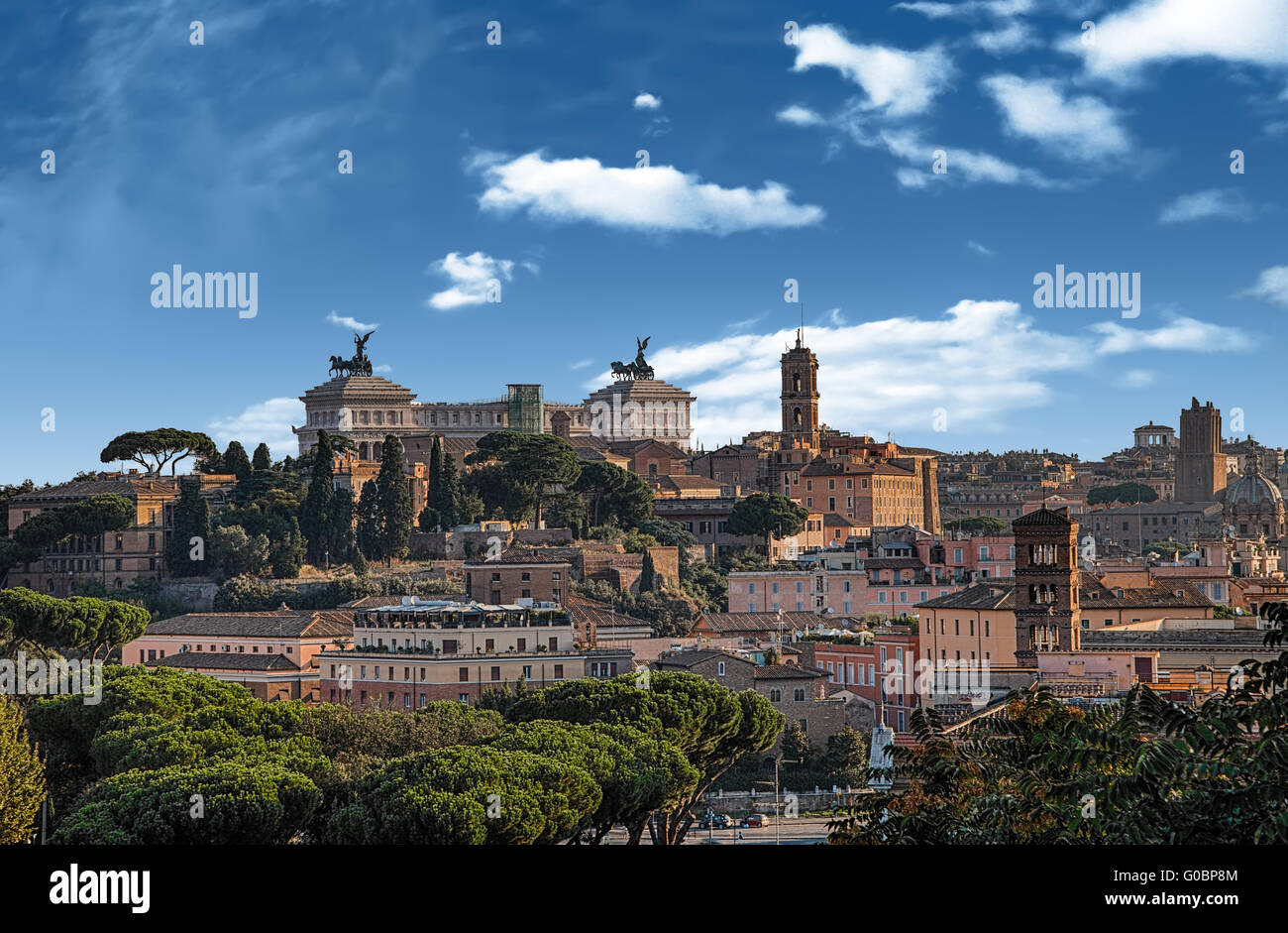 Roofs of the Rome Stock Photo - Alamy