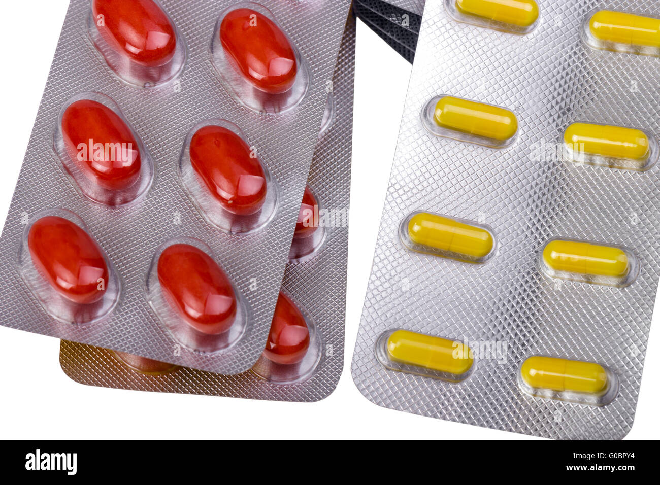 Medicine pills and capsules packed in blisters Stock Photo - Alamy