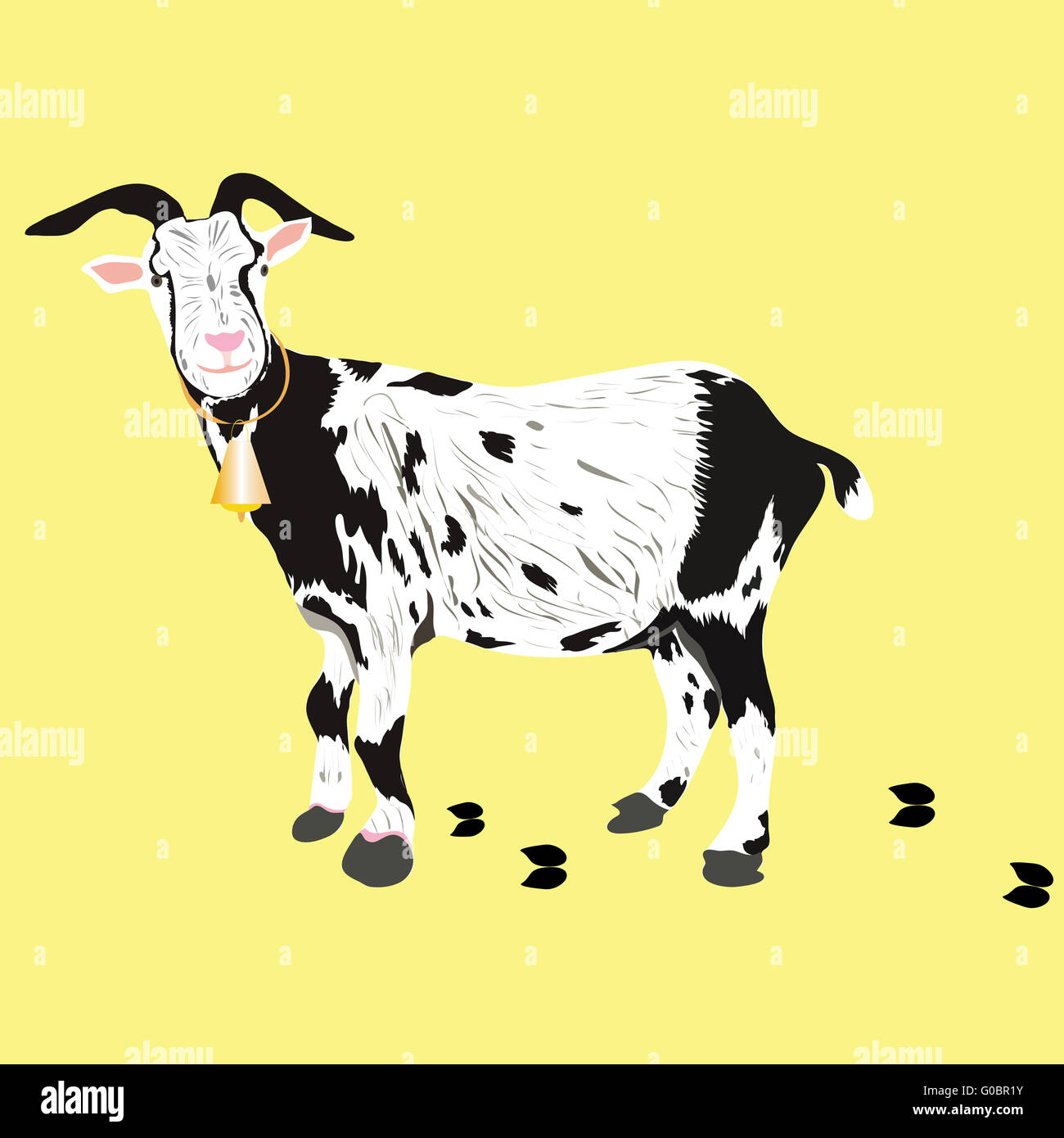 Goat cartoon hi-res stock photography and images - Alamy
