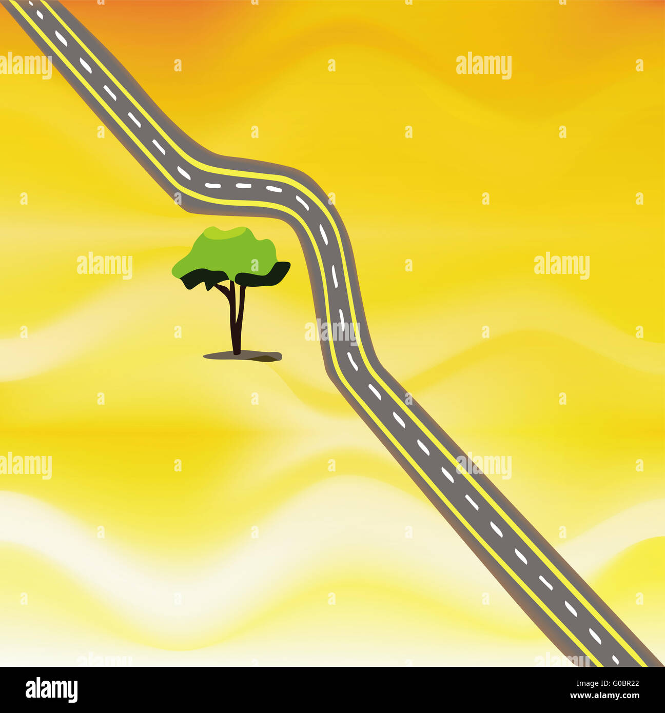 Deviation road hi-res stock photography and images - Alamy