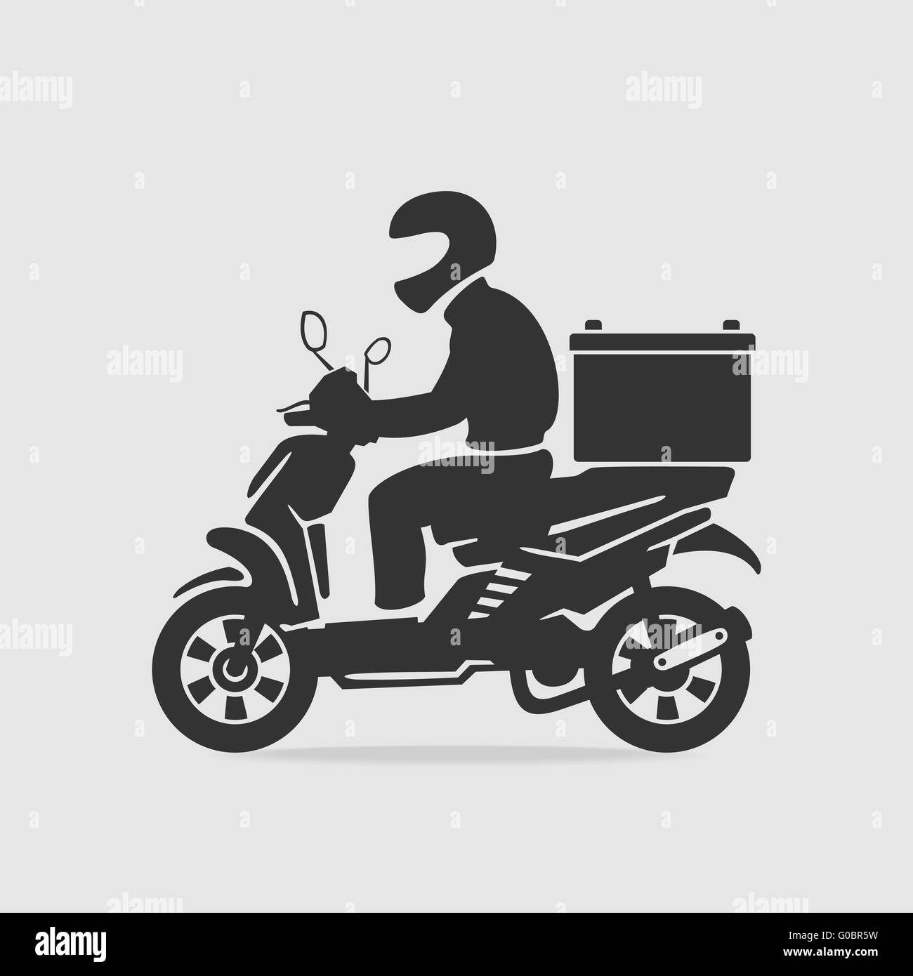 Bike food delivery vector Stock Vector Image & Art - Alamy