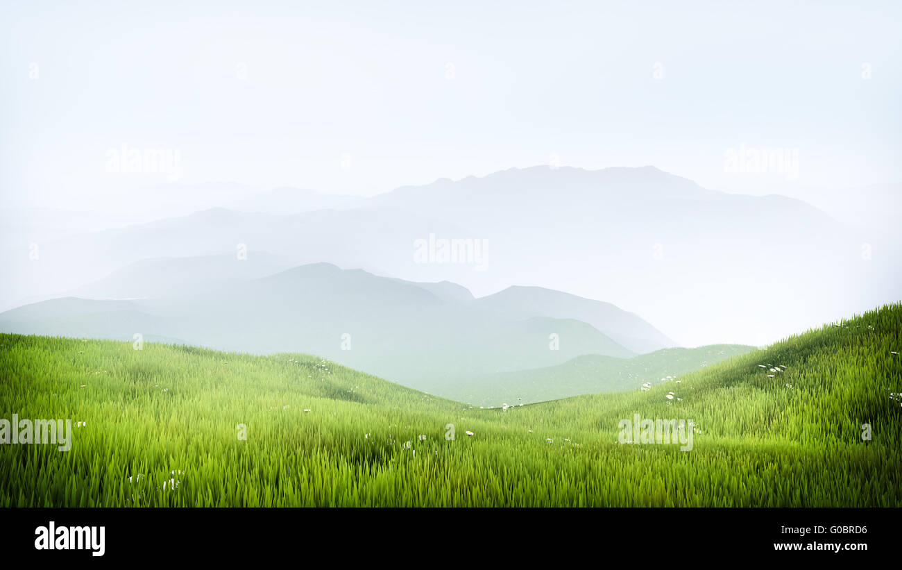 Hazy mountain background hi-res stock photography and images - Alamy