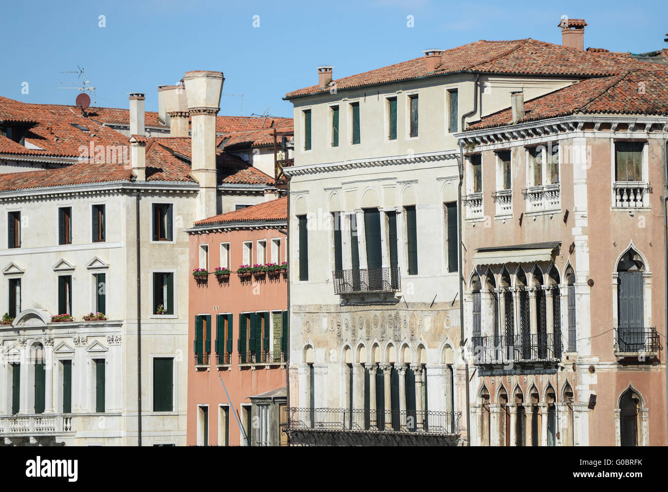 Buildings along the Grand Canal in Venice Italy Stock Photo - Alamy