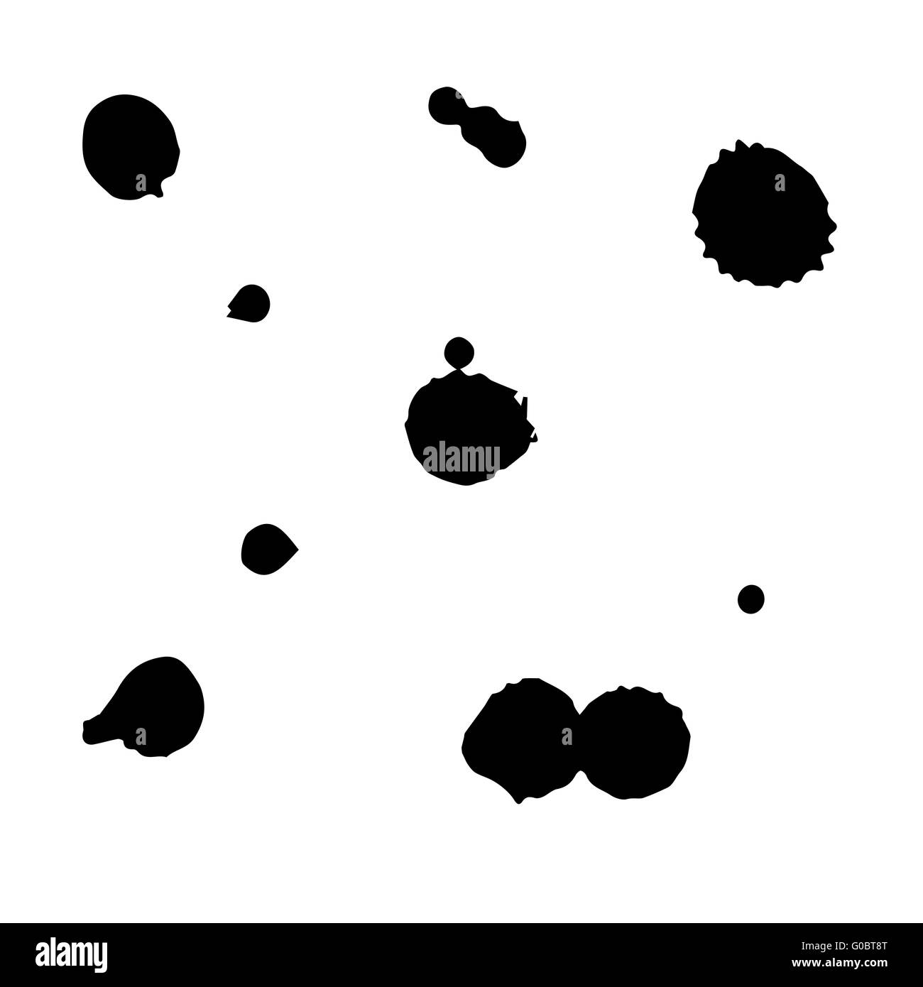 Large blobs of ink contaminated surface Stock Photo - Alamy