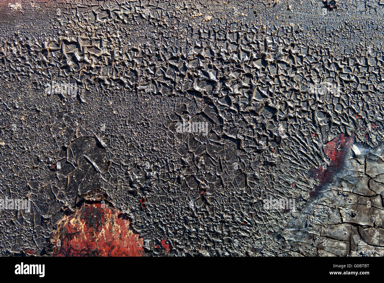 Vanished surface cracked and charred after the fire Stock Photo - Alamy