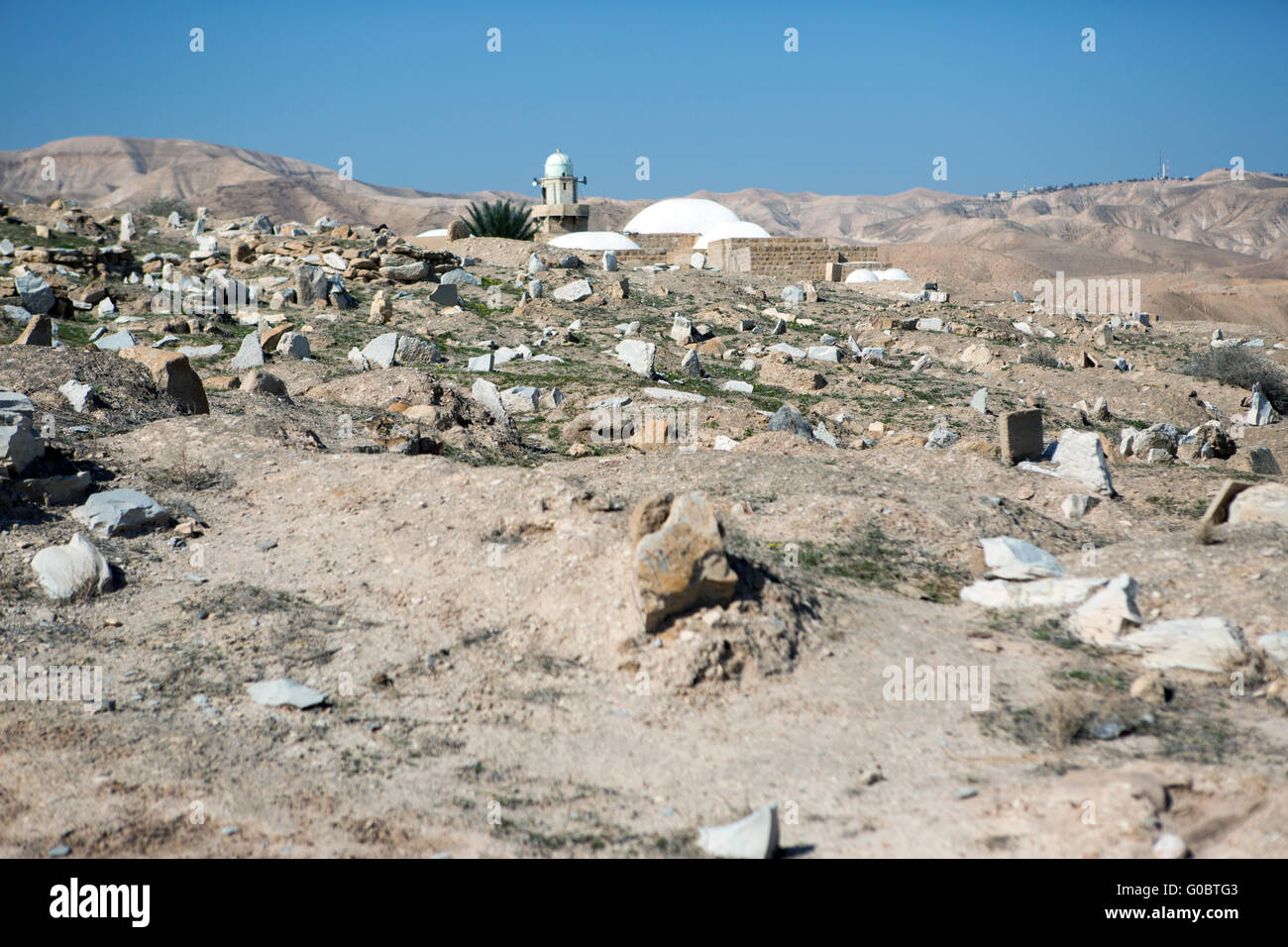Nabi Musa site in the Judean desert , Israel Stock Photo - Alamy