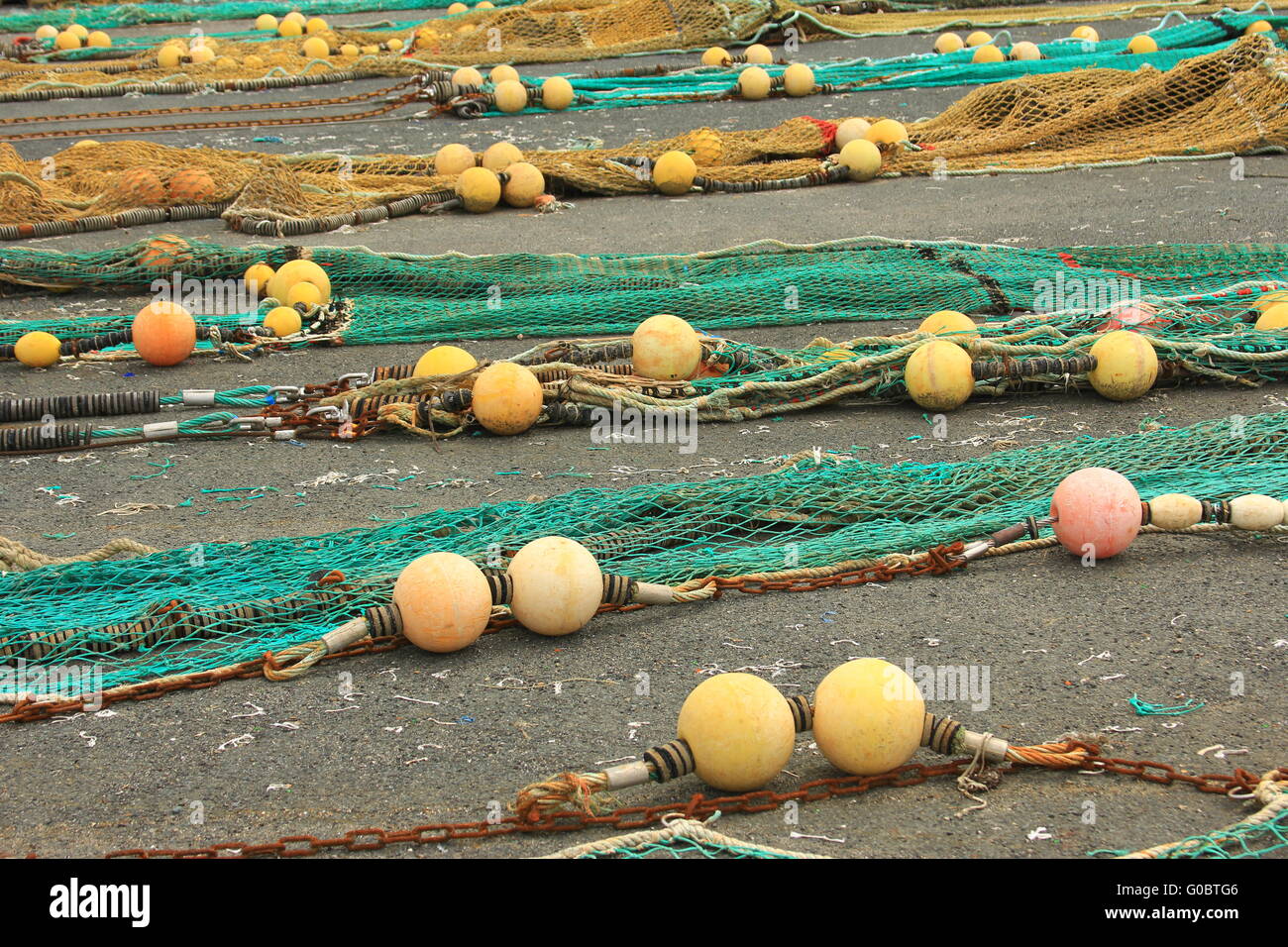 Fishing nets floats ropes hi-res stock photography and images - Alamy