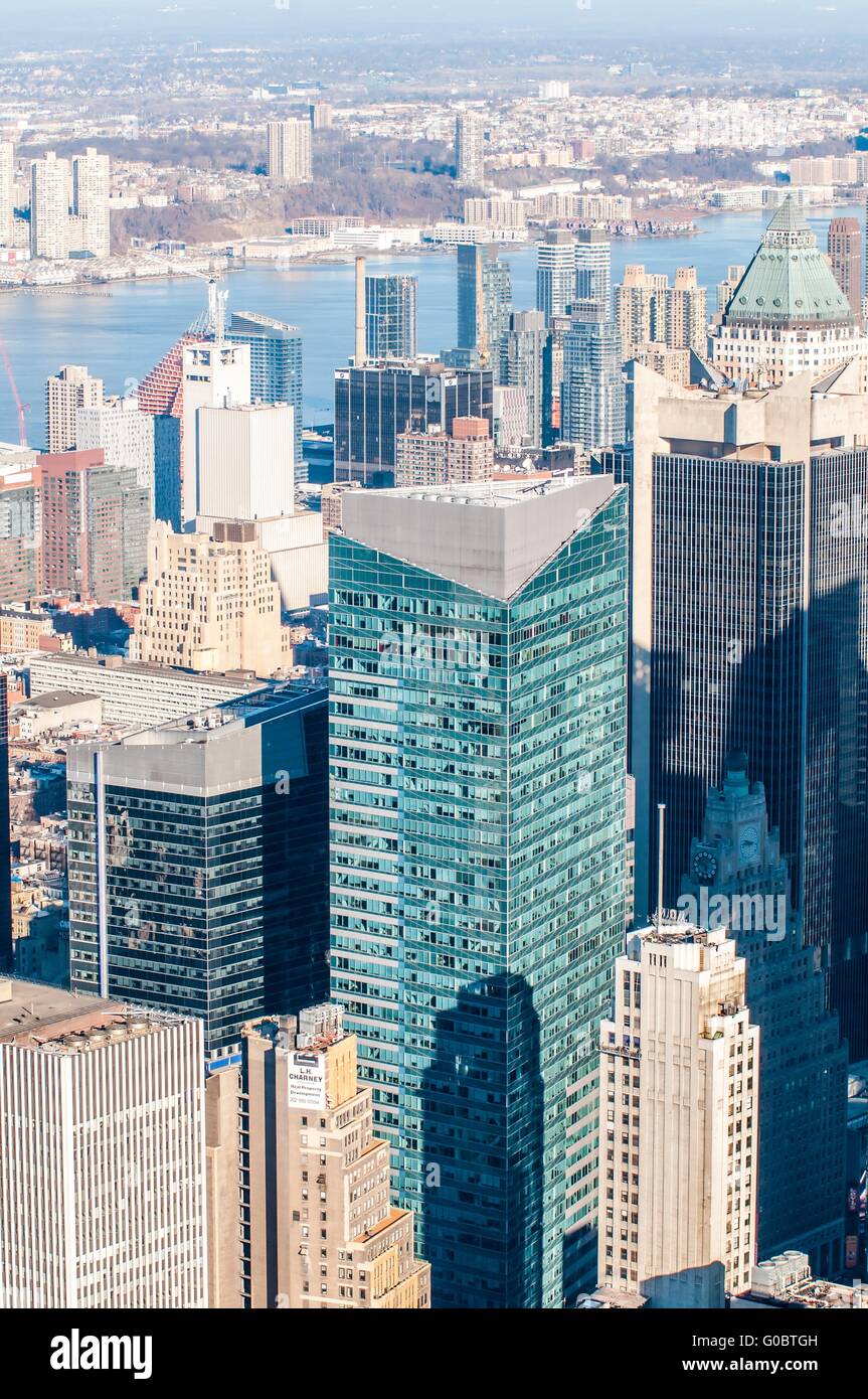 Midtown aerial avenue hi-res stock photography and images - Alamy