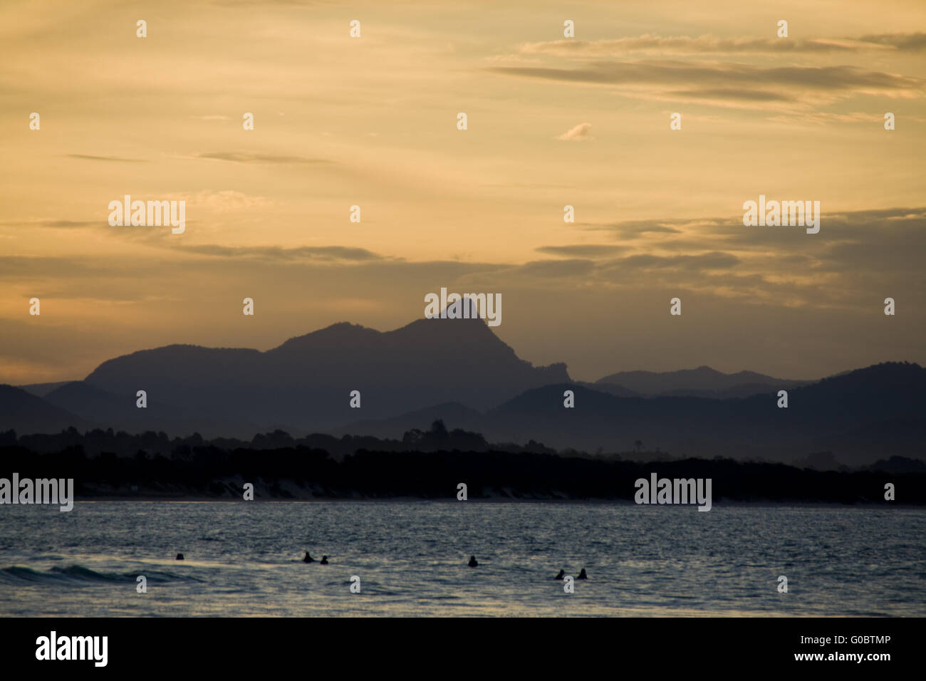 Australian coast at sundown Stock Photo - Alamy