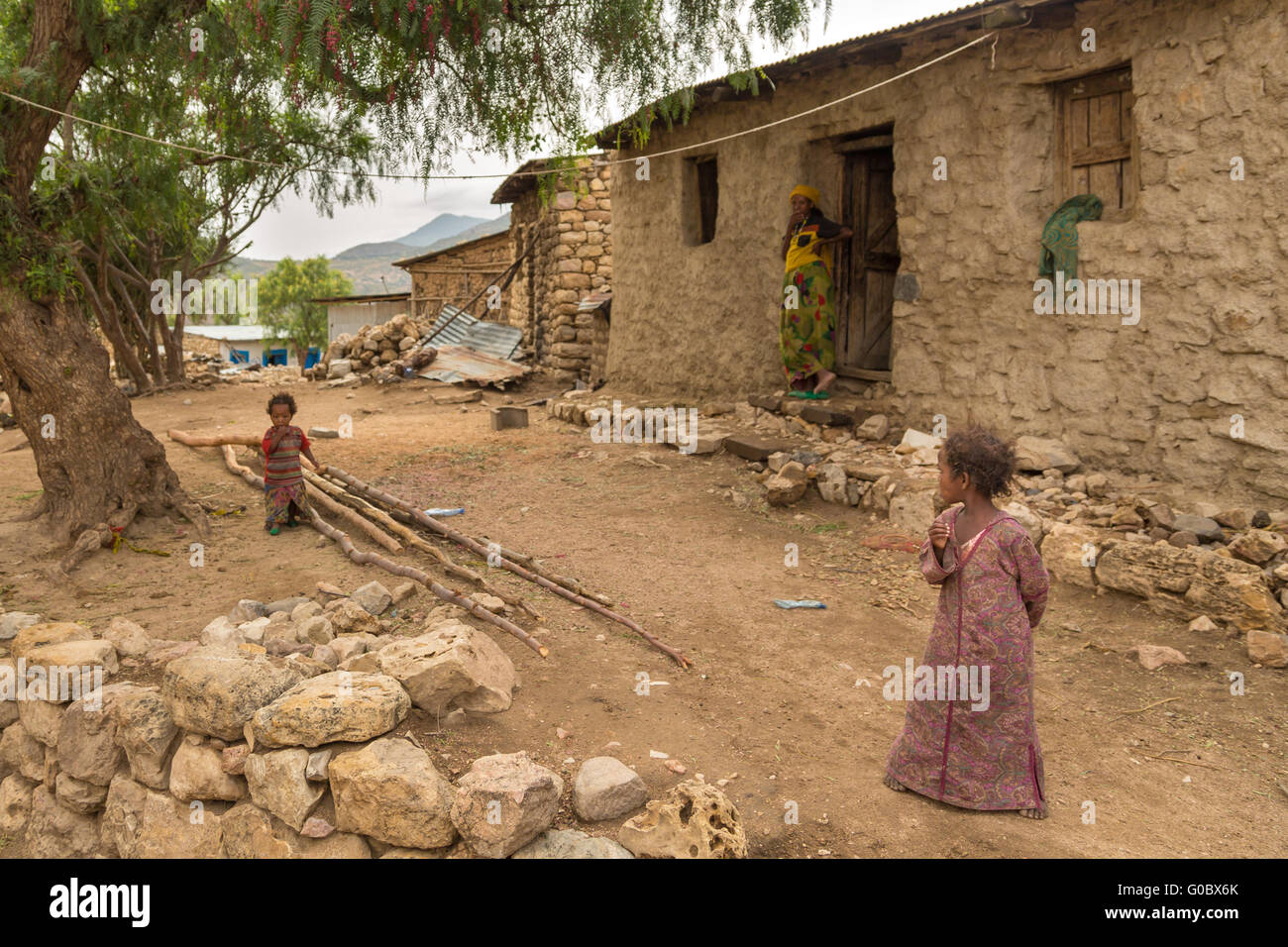 Life in the remote villages Stock Photo - Alamy