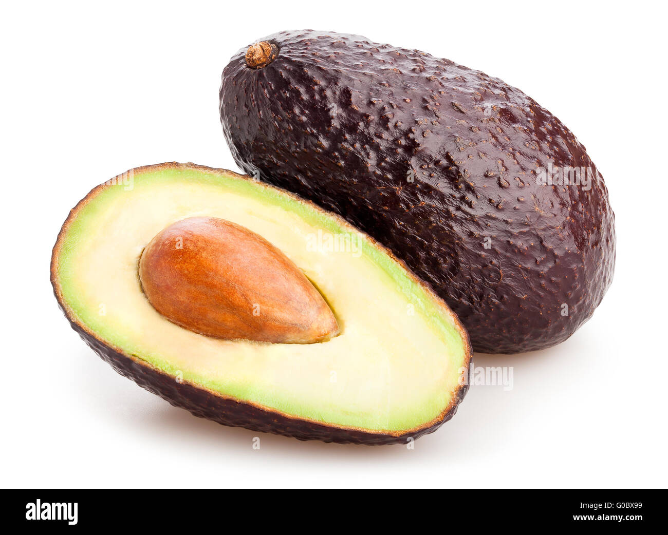 sliced hass avocado isolated Stock Photo - Alamy
