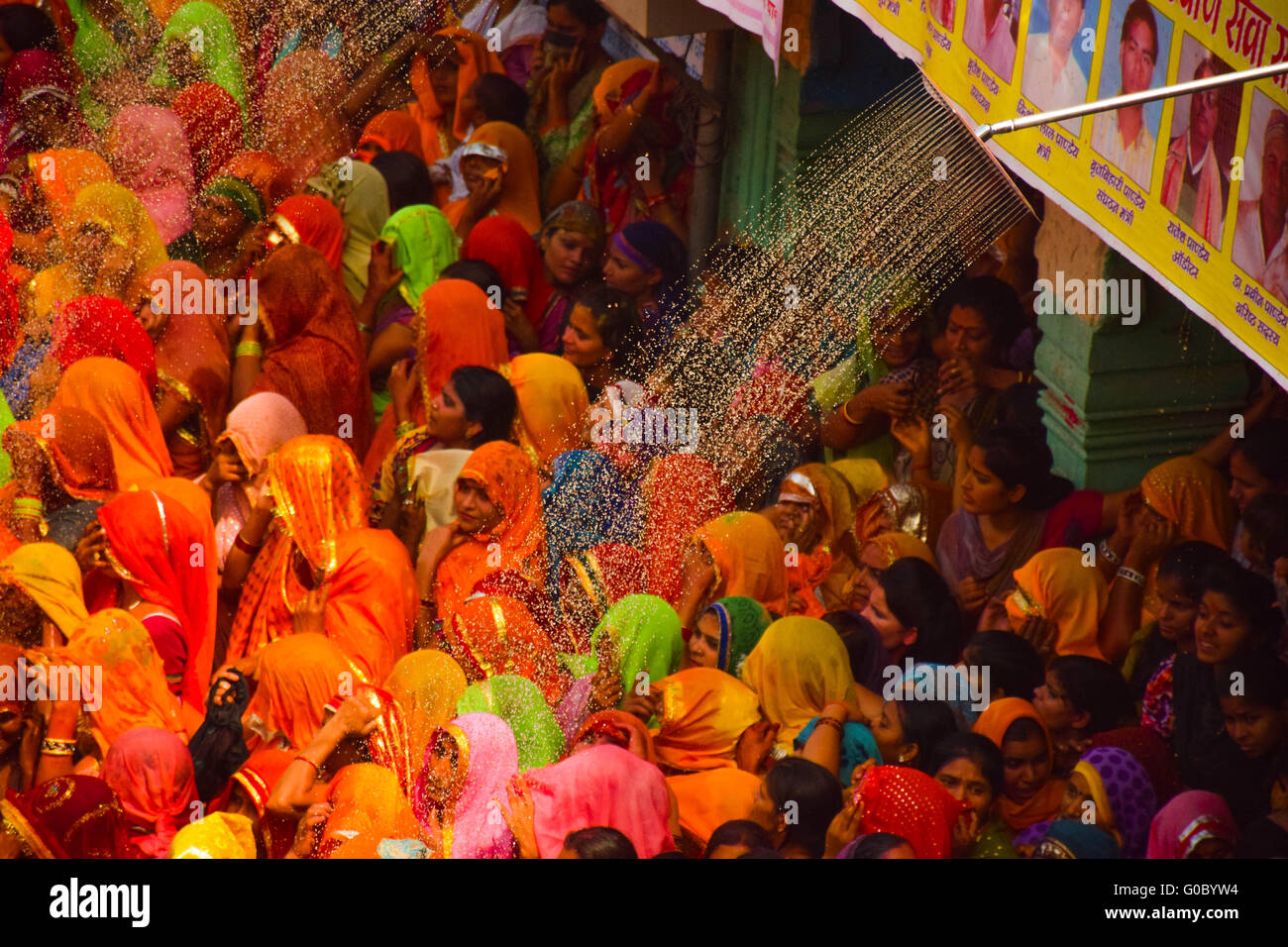 Holi Festival called Dauji ka Huranga at Mathura Baldeo (Uttar Pradesh ...