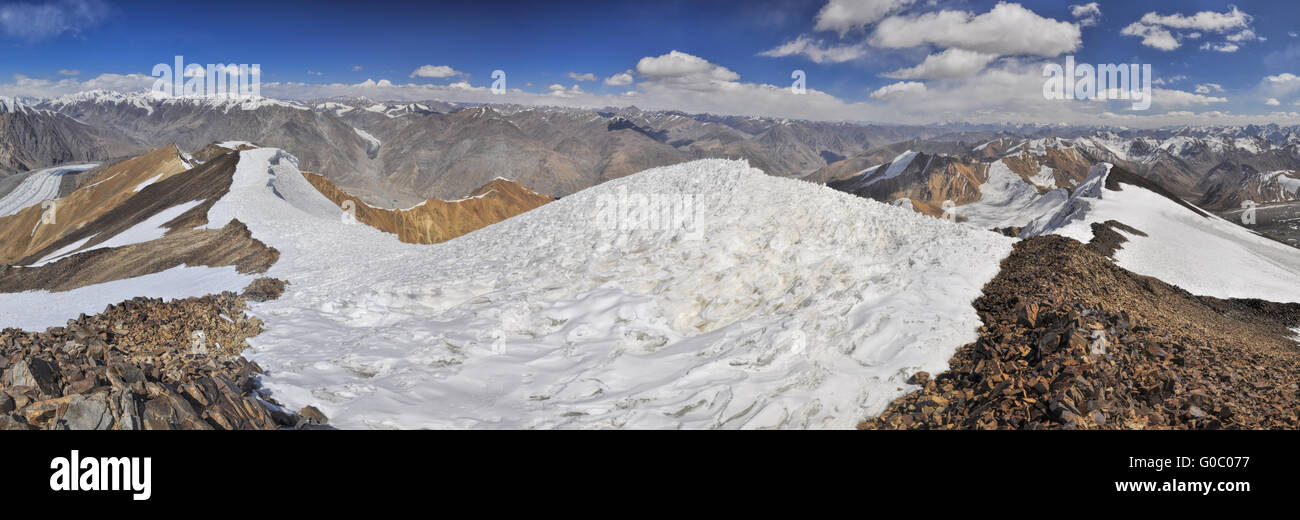 Scenic panorama of Pamir mountains in Tajikistan Stock Photo - Alamy