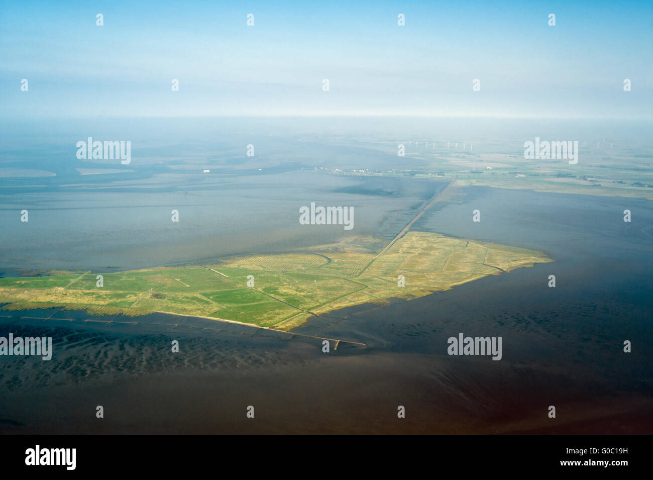 Aerial view nordsee watt hi-res stock photography and images - Alamy