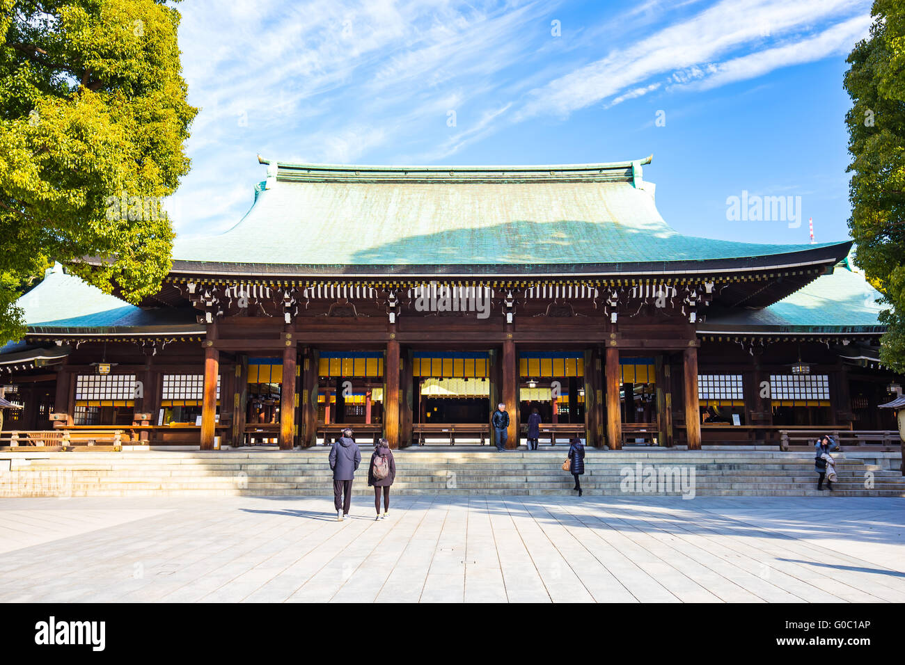 Meiji Shrine In Tokyo Japan Stock Photo Alamy