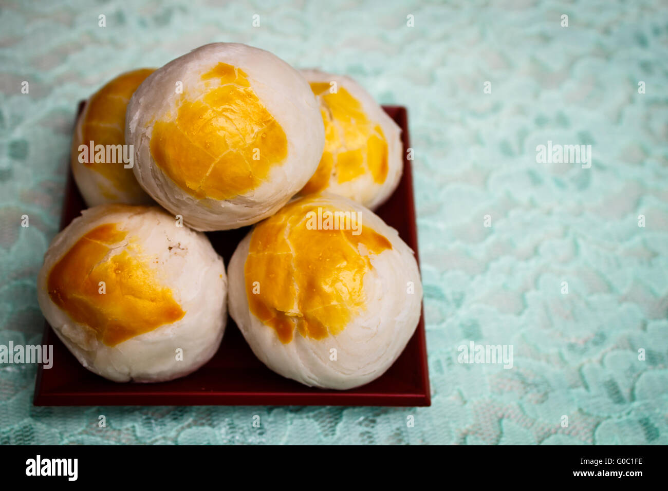 Chinese ancient dessert called 'Pia', Chinese pastry or moon cake ...