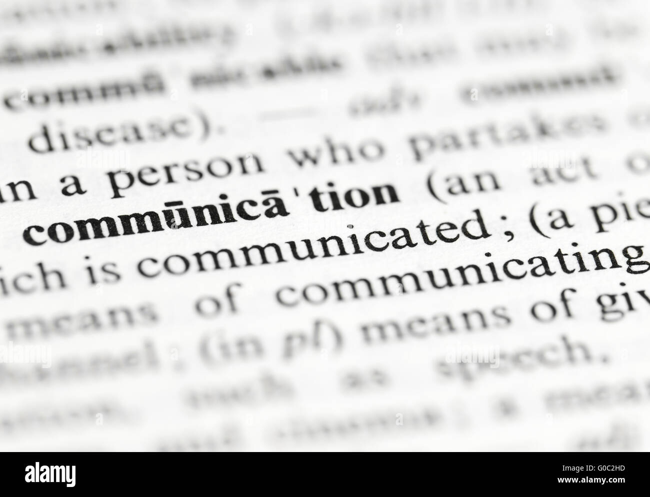 Close up communicate definition High Resolution Stock Photography and ...