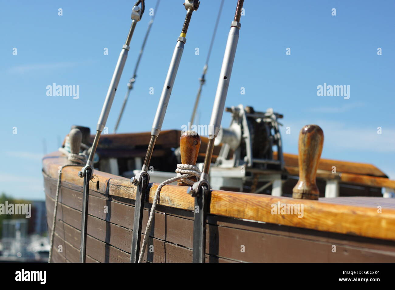 old sailing boat rigging Stock Photo - Alamy