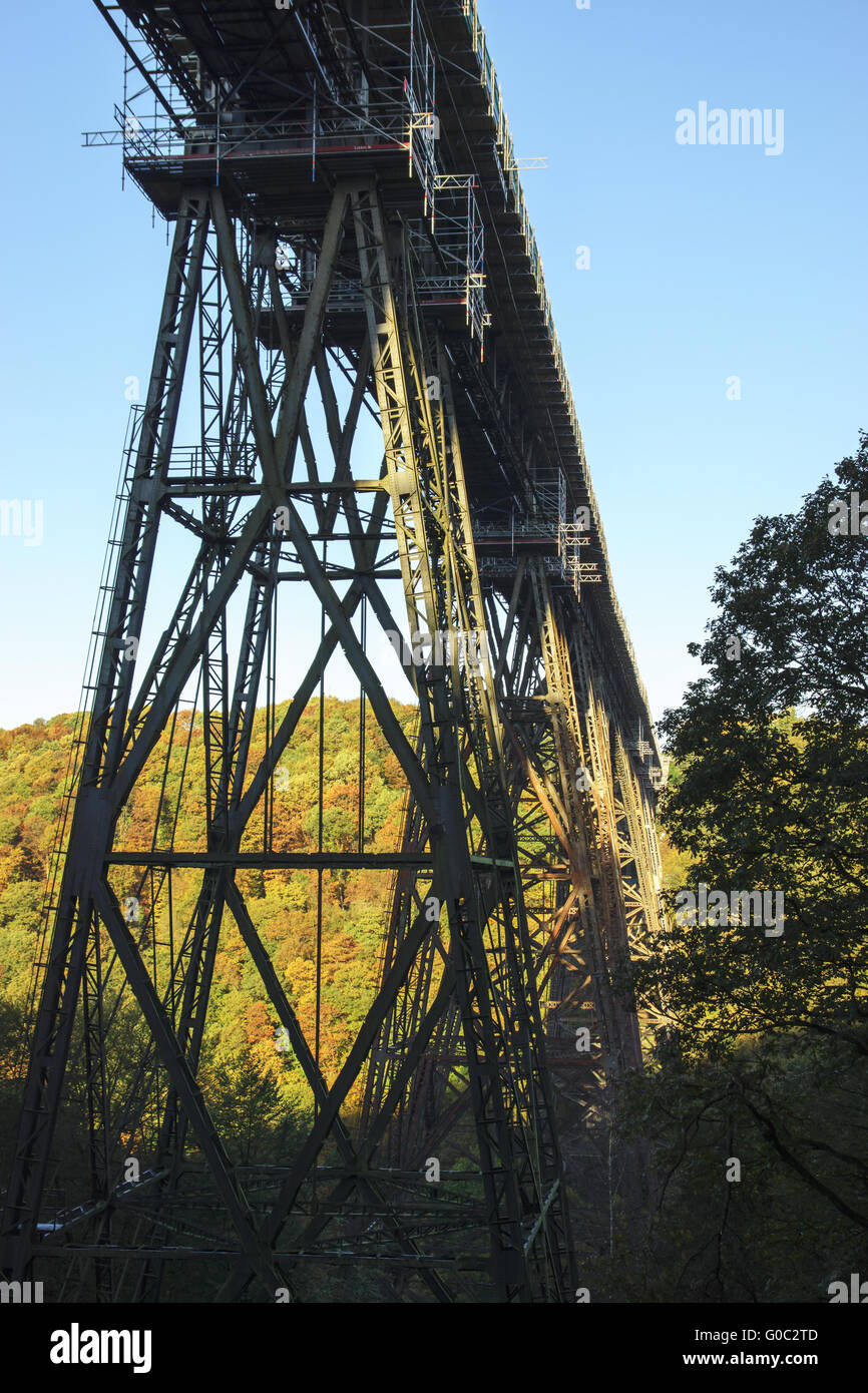 Muengstener Bridge near Solingen, restoration 2014 Stock Photo - Alamy