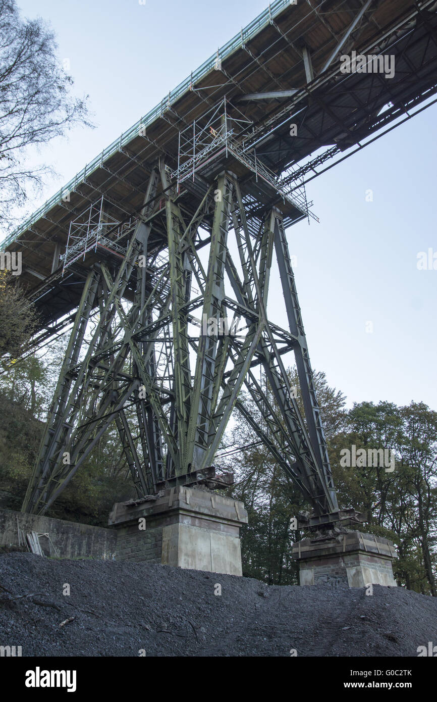 Muengstener Bridge near Solingen, restoration 2014 Stock Photo - Alamy