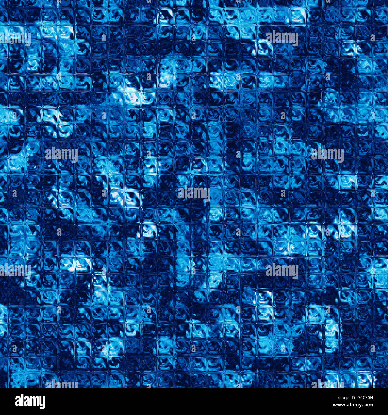Abstract background blue glass tile Stock Photo - Alamy