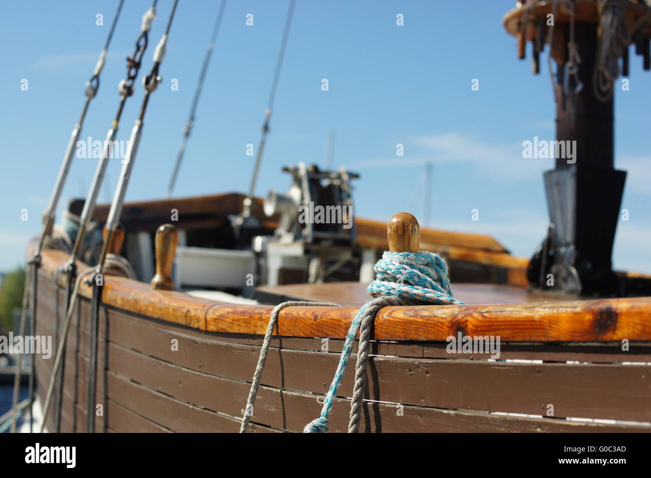 sailing boat rigging Stock Photo - Alamy