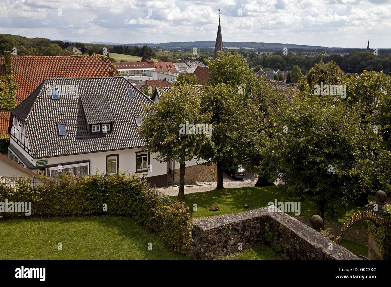 View from the castle and convent Iburg, Germany Stock Photo - Alamy